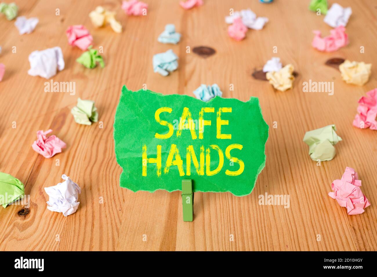 Word writing text Safe Hands. Business photo showcasing Ensuring the ...