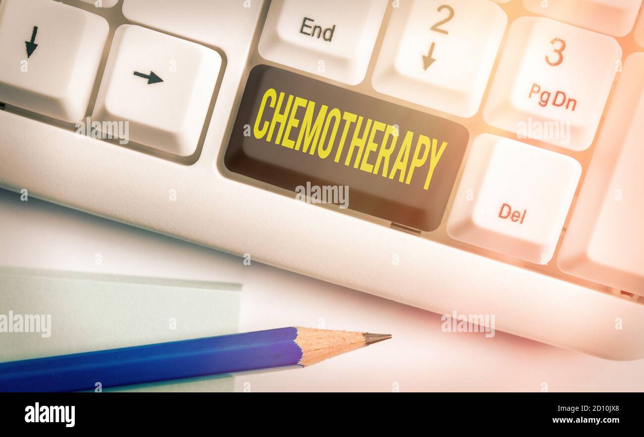 Text sign showing Chemotherapy. Business photo text treatment of ...