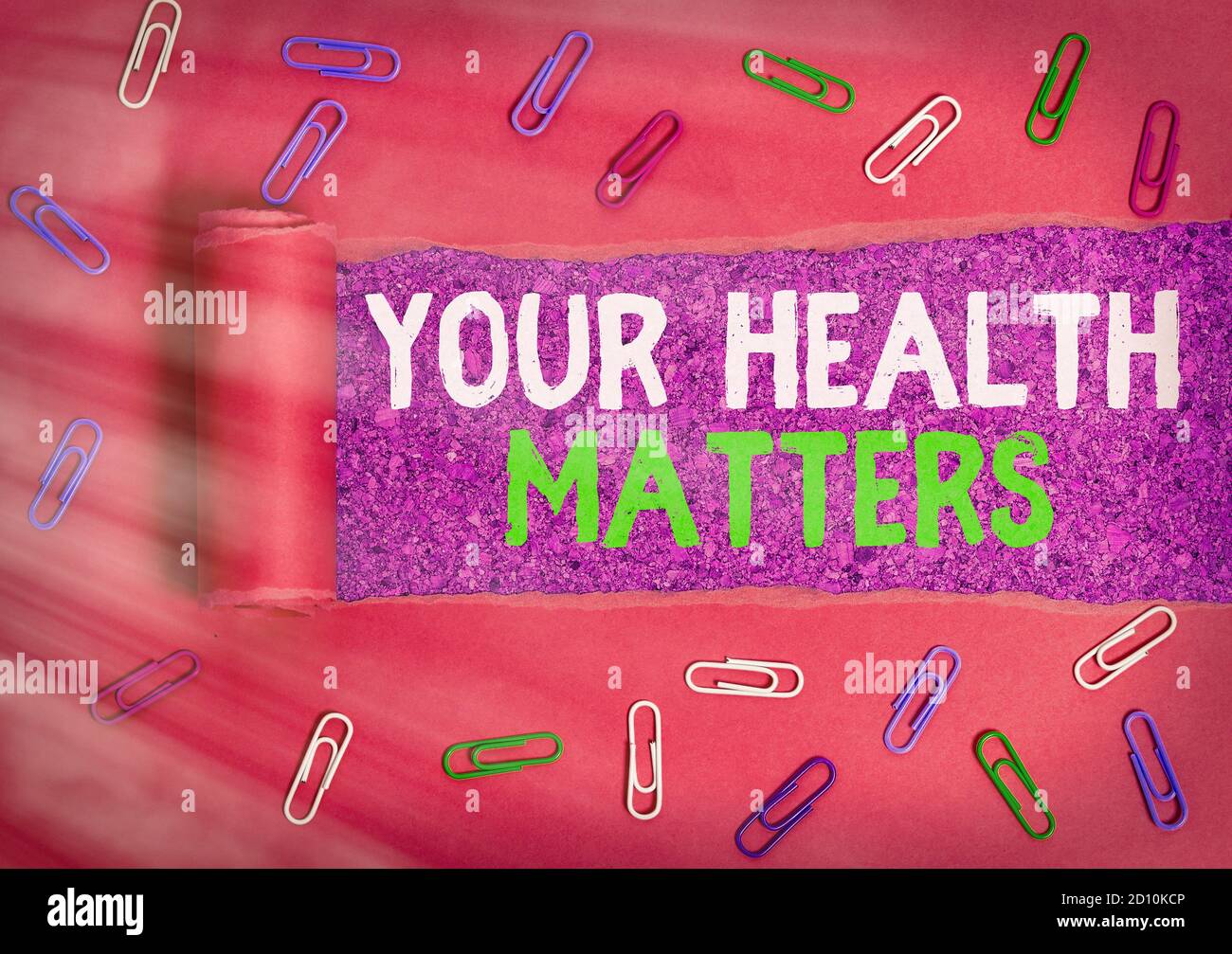 Writing note showing Your Health Matters. Business concept for good ...