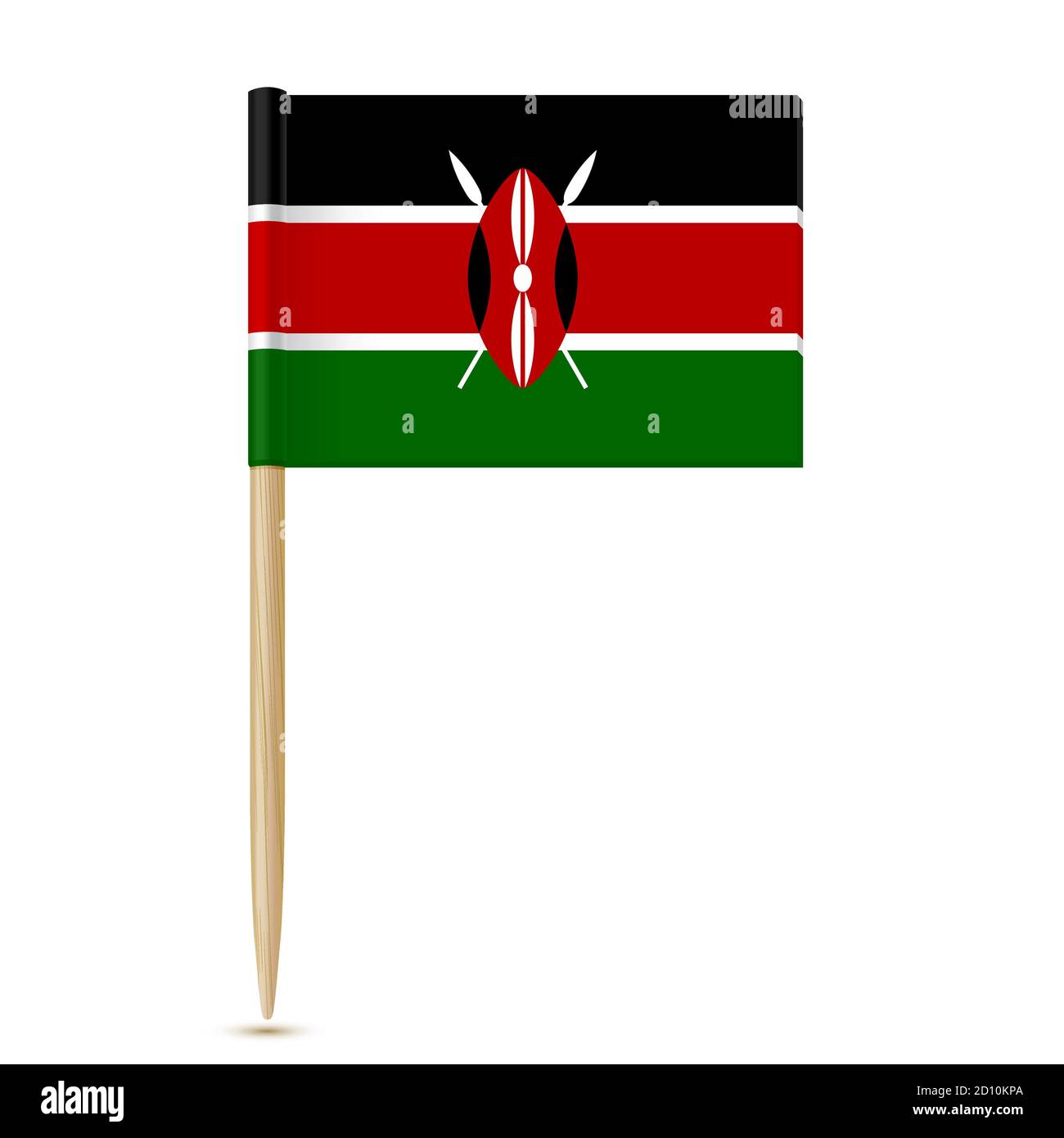 Flag kenya on white Stock Vector Images - Alamy