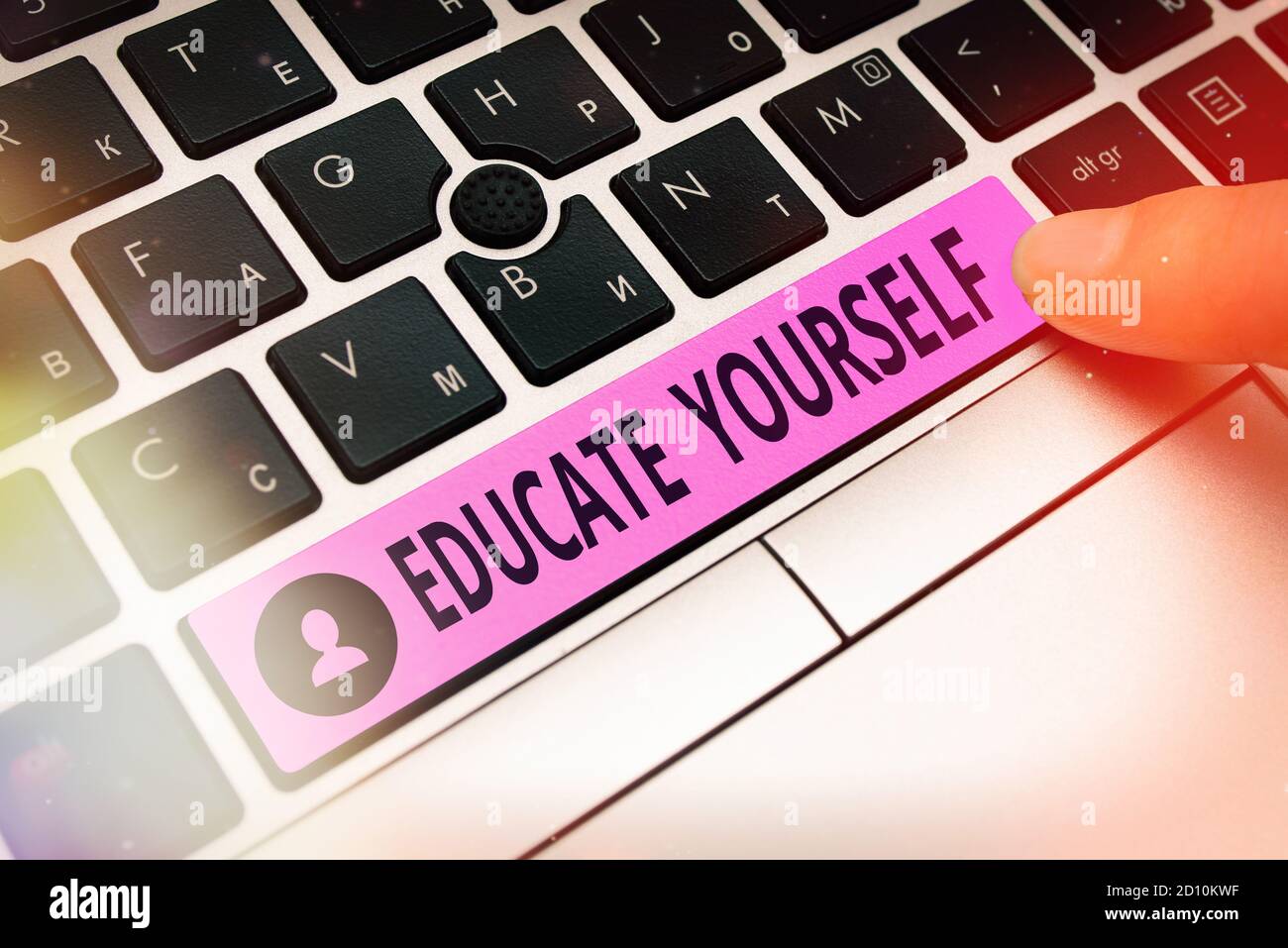 Conceptual hand writing showing Educate Yourself. Concept meaning ...