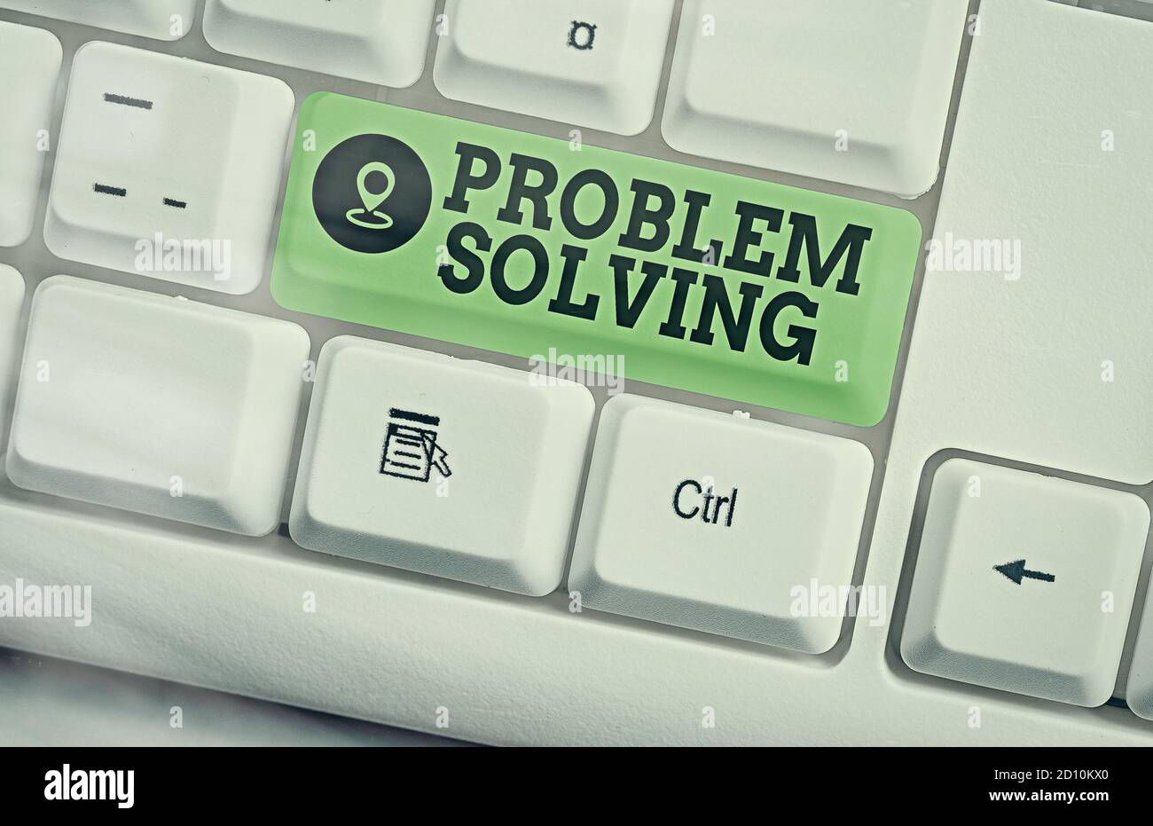 Text sign showing Problem Solving. Business photo text process of finding solutions to difficult ...