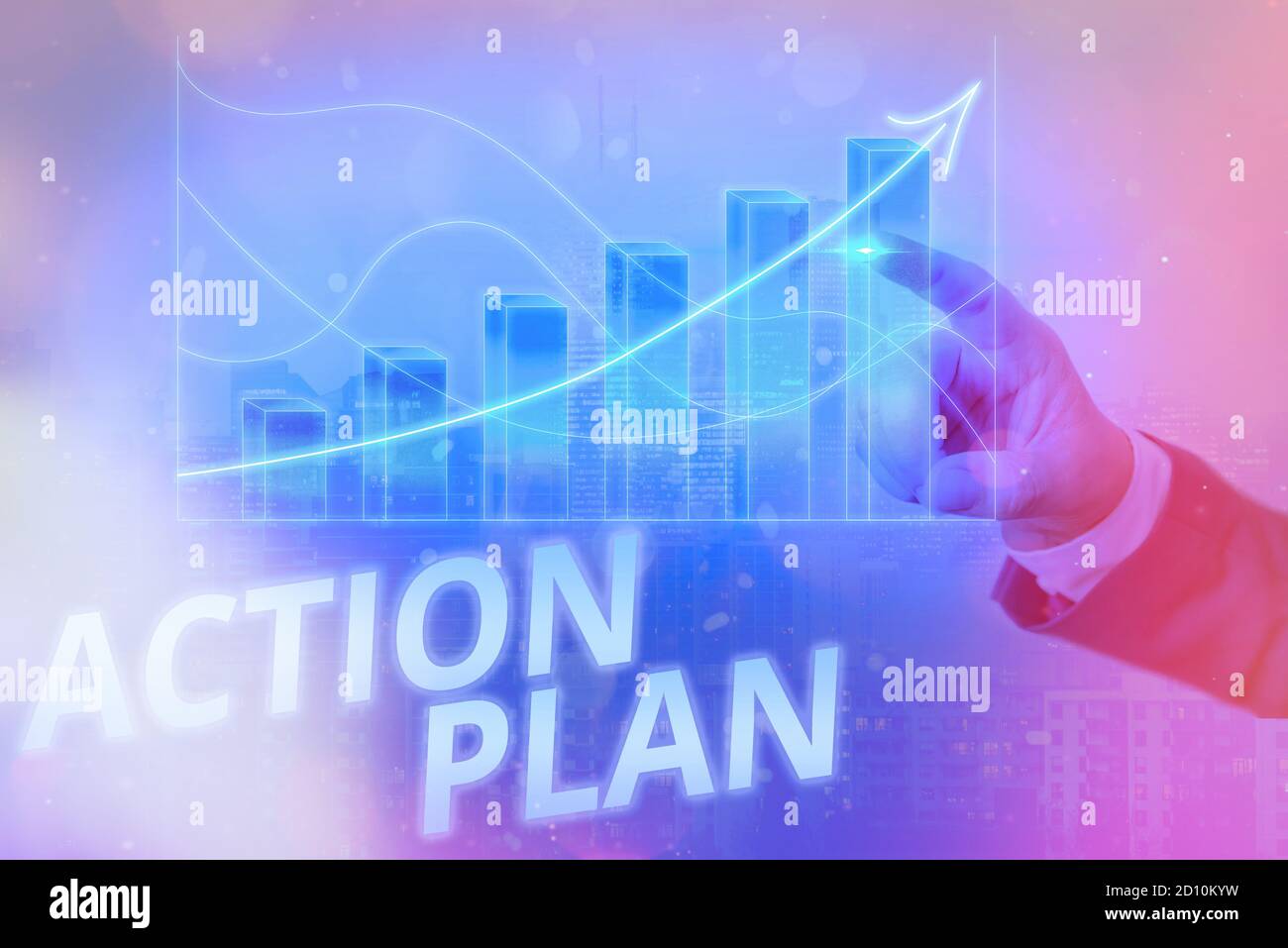 Writing note showing Action Plan. Business concept for detailed plan ...