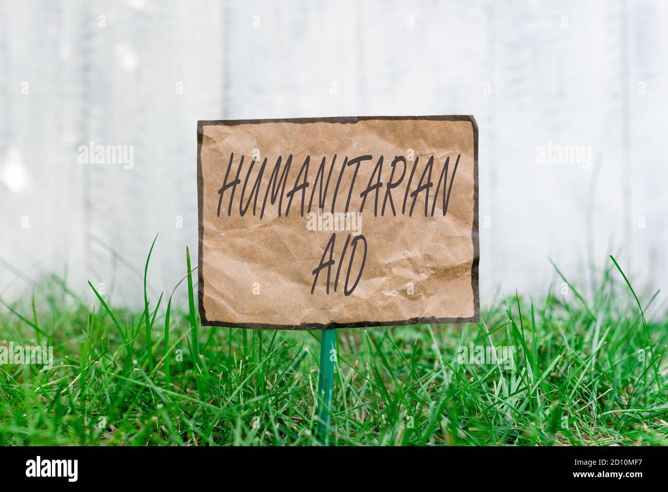 Handwriting text writing Humanitarian Aid. Conceptual photo immediate ...