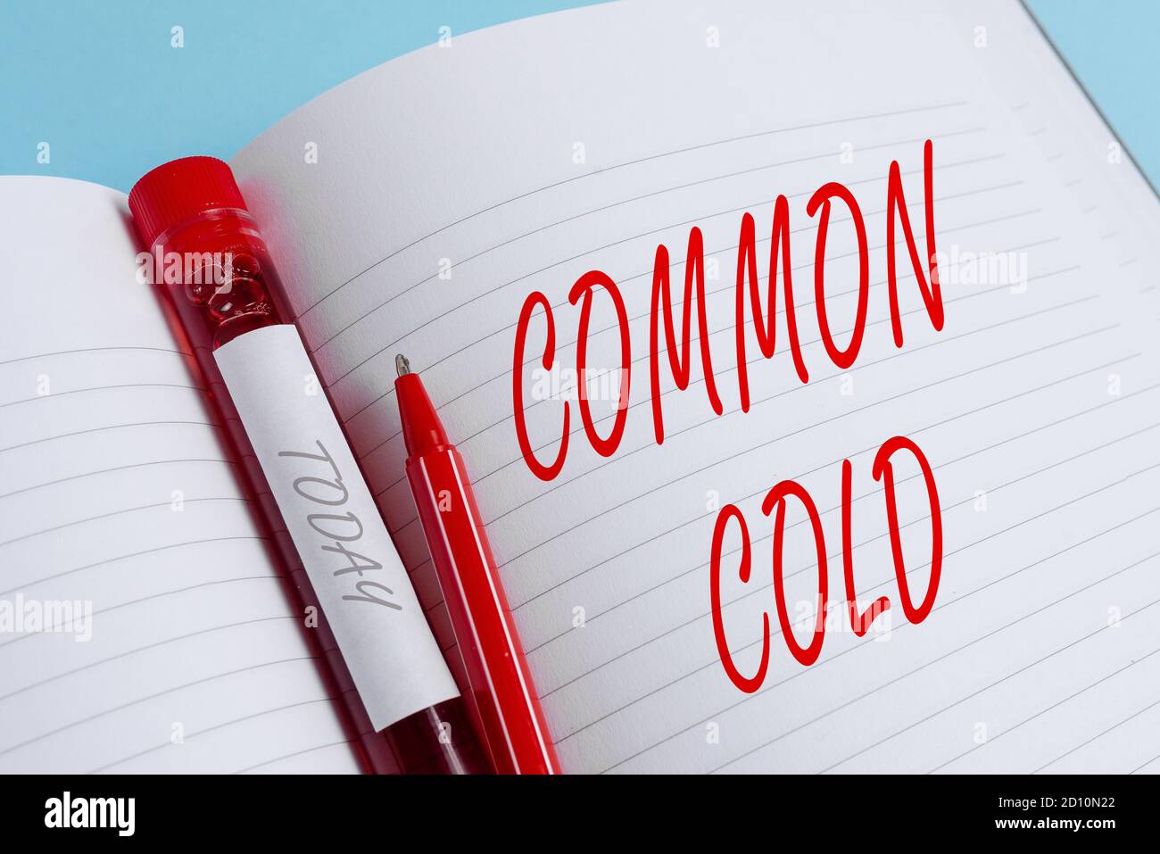 Handwriting text writing Common Cold. Conceptual photo viral infection ...