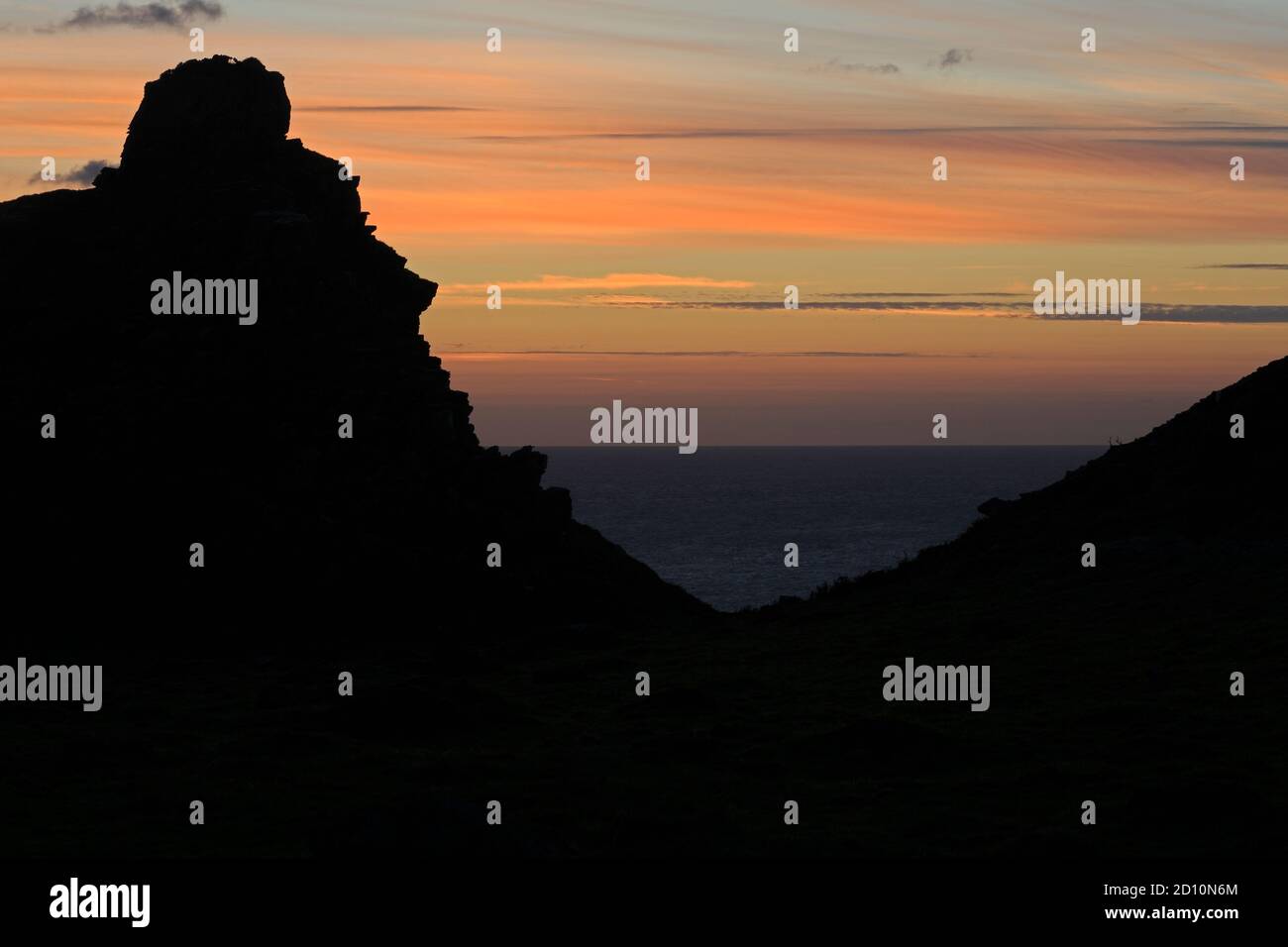 Valley of rocks at sunset hi-res stock photography and images - Alamy