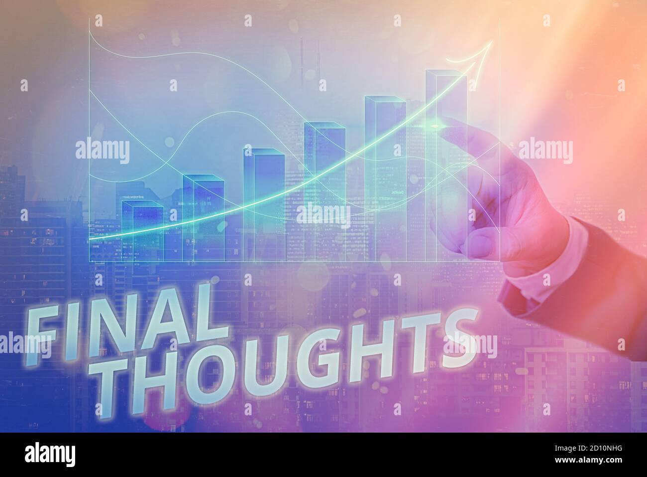 Writing note showing Final Thoughts. Business concept for the ...