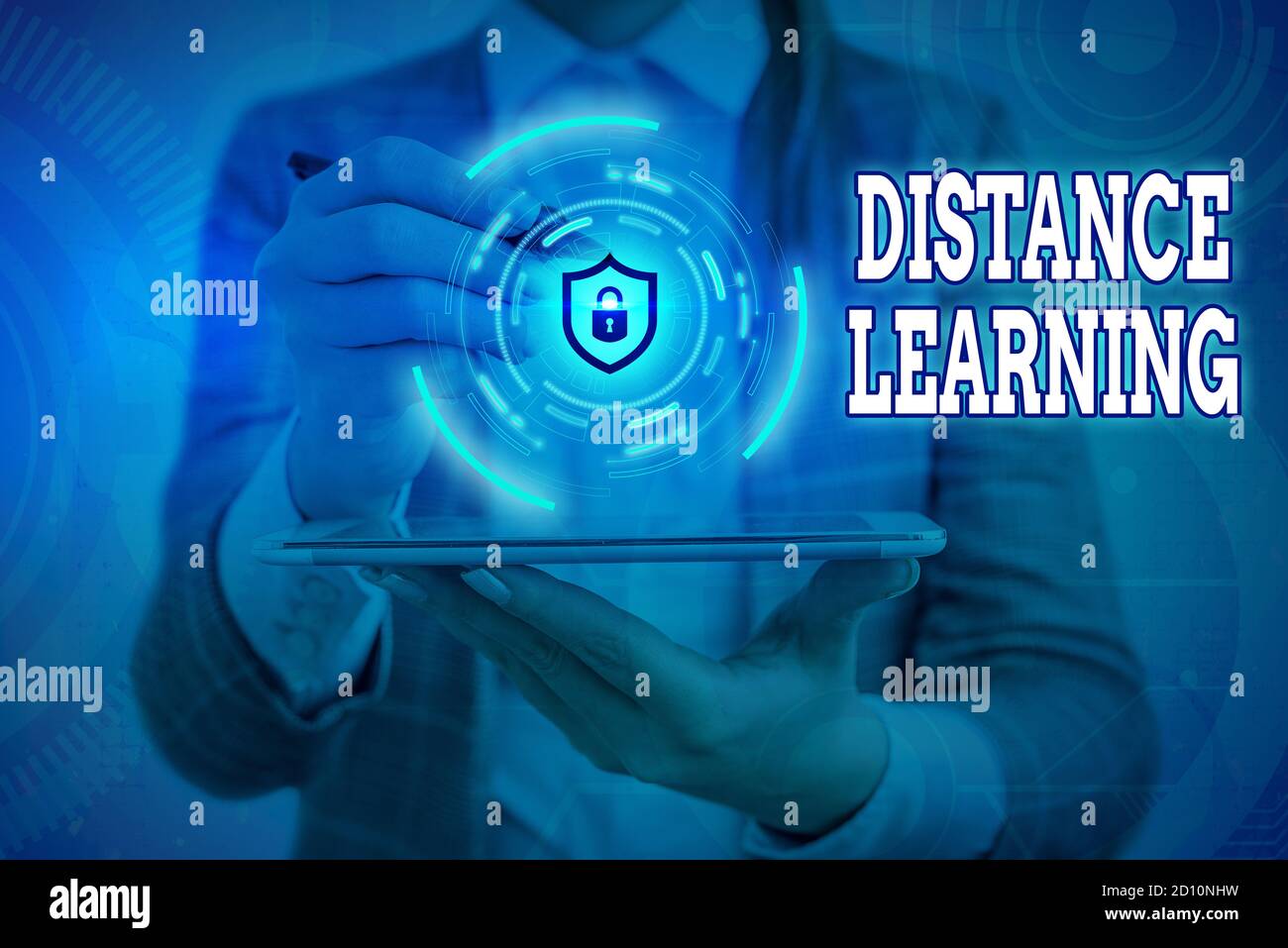 Conceptual hand writing showing Distance Learning. Concept meaning ...