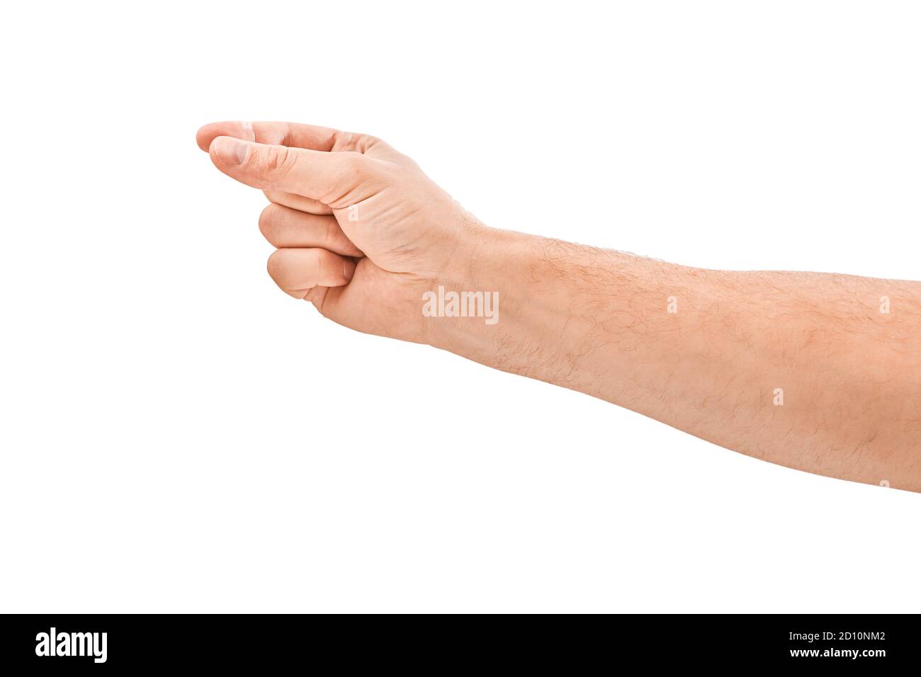 adult man hands hold something, isolated on white Stock Photo - Alamy