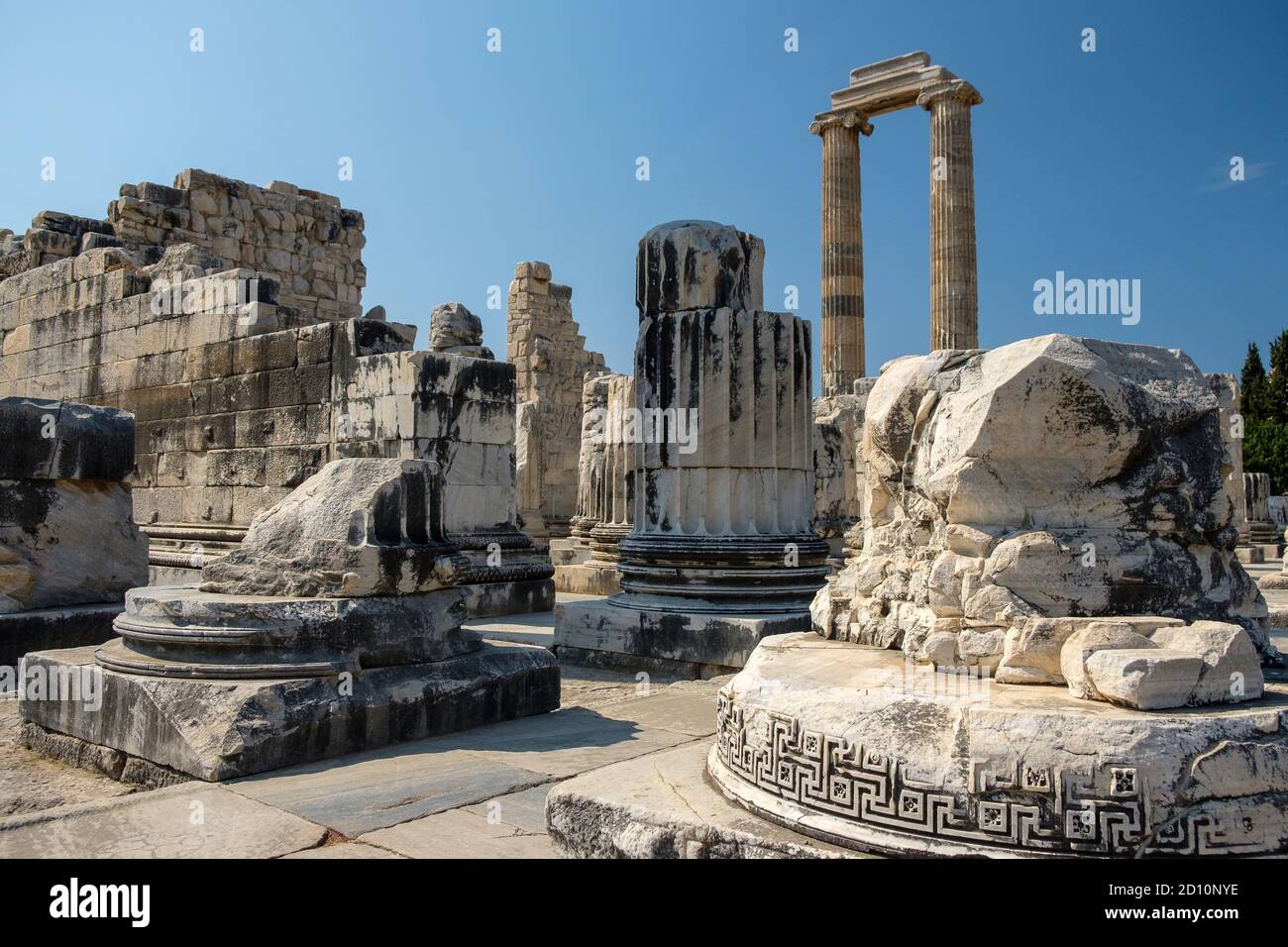Magnificent ruins of the Temple of Apollo and Oracle of Didyama in ...