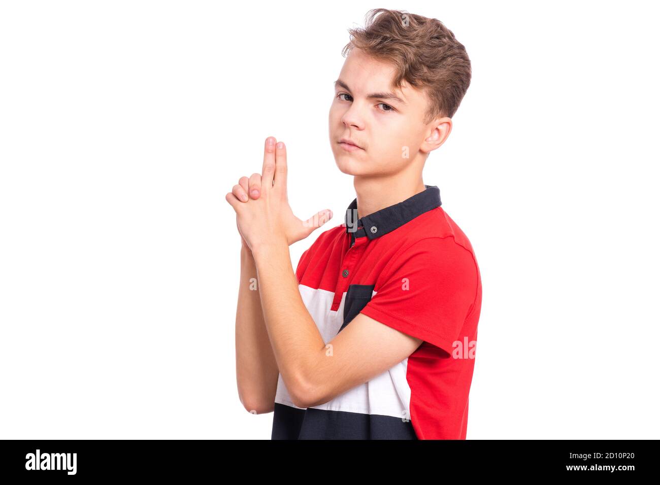 Boy emotions and signs Stock Photo - Alamy