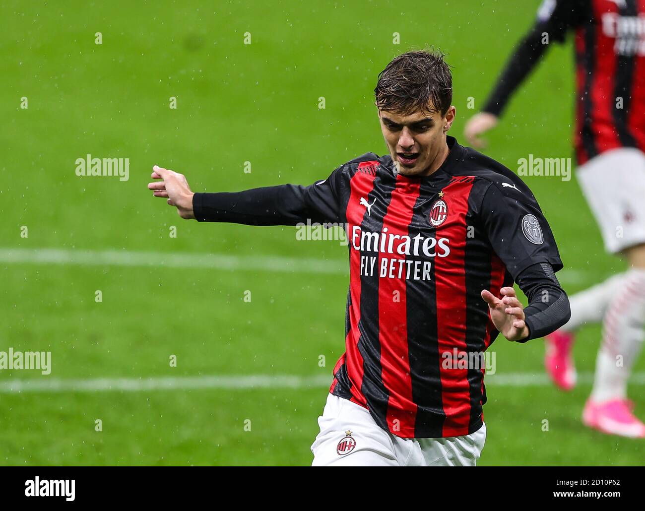 Milan, Italy. 4th October, 2020. Daniel Maldini of AC Milan during the ...