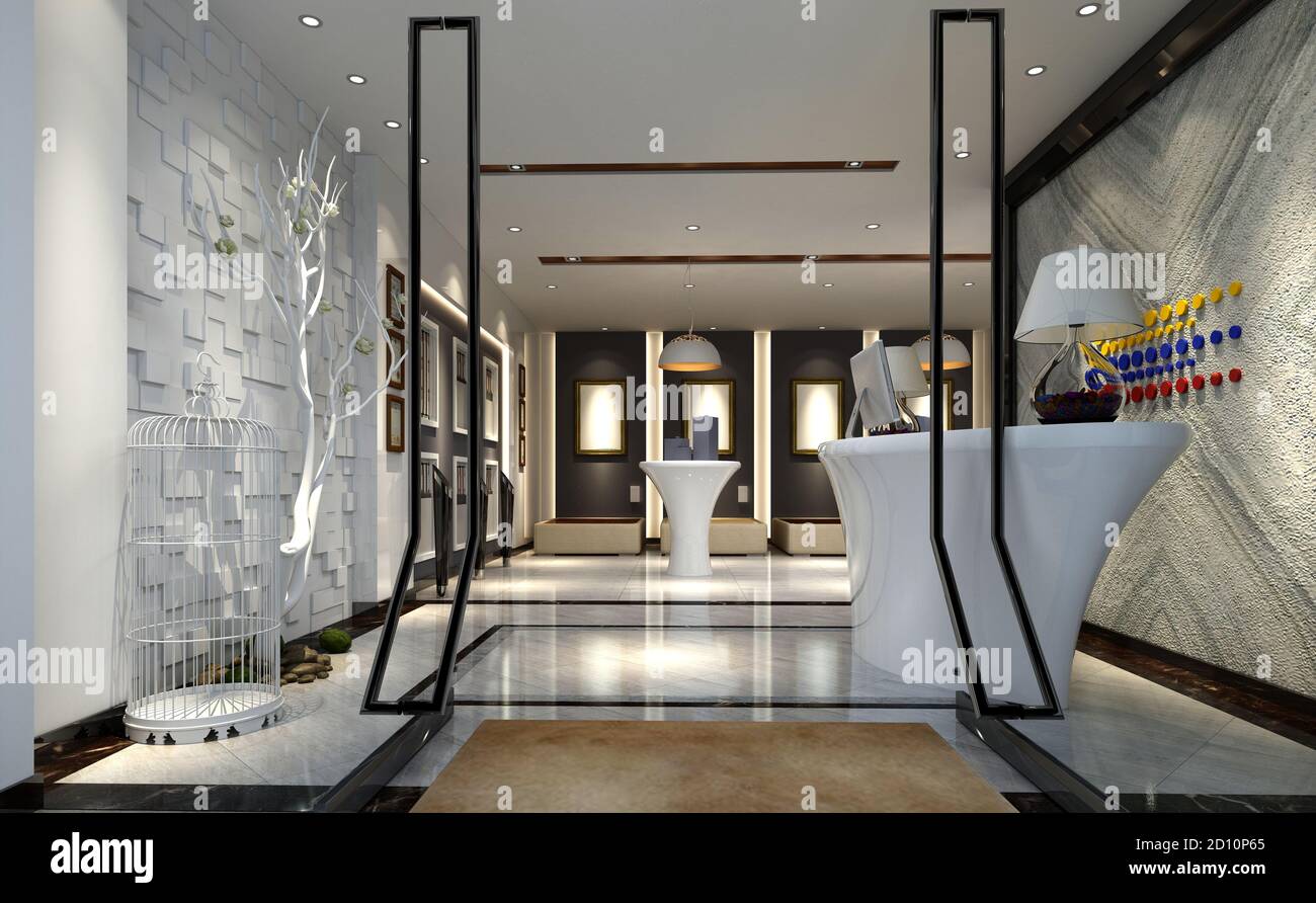 3d render of shop Stock Photo - Alamy