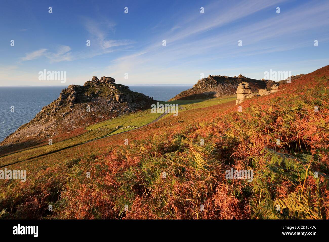 Valley of the Rocks Exmoor Devon Stock Photo - Alamy
