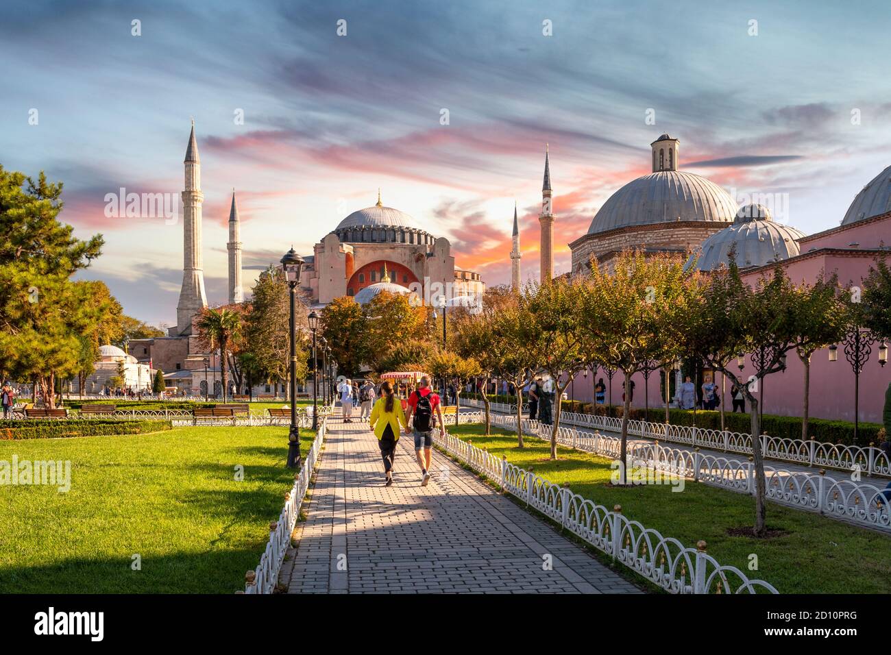 The ancient mosque, church and museum of Hagia Sophia in Sultanahmet ...