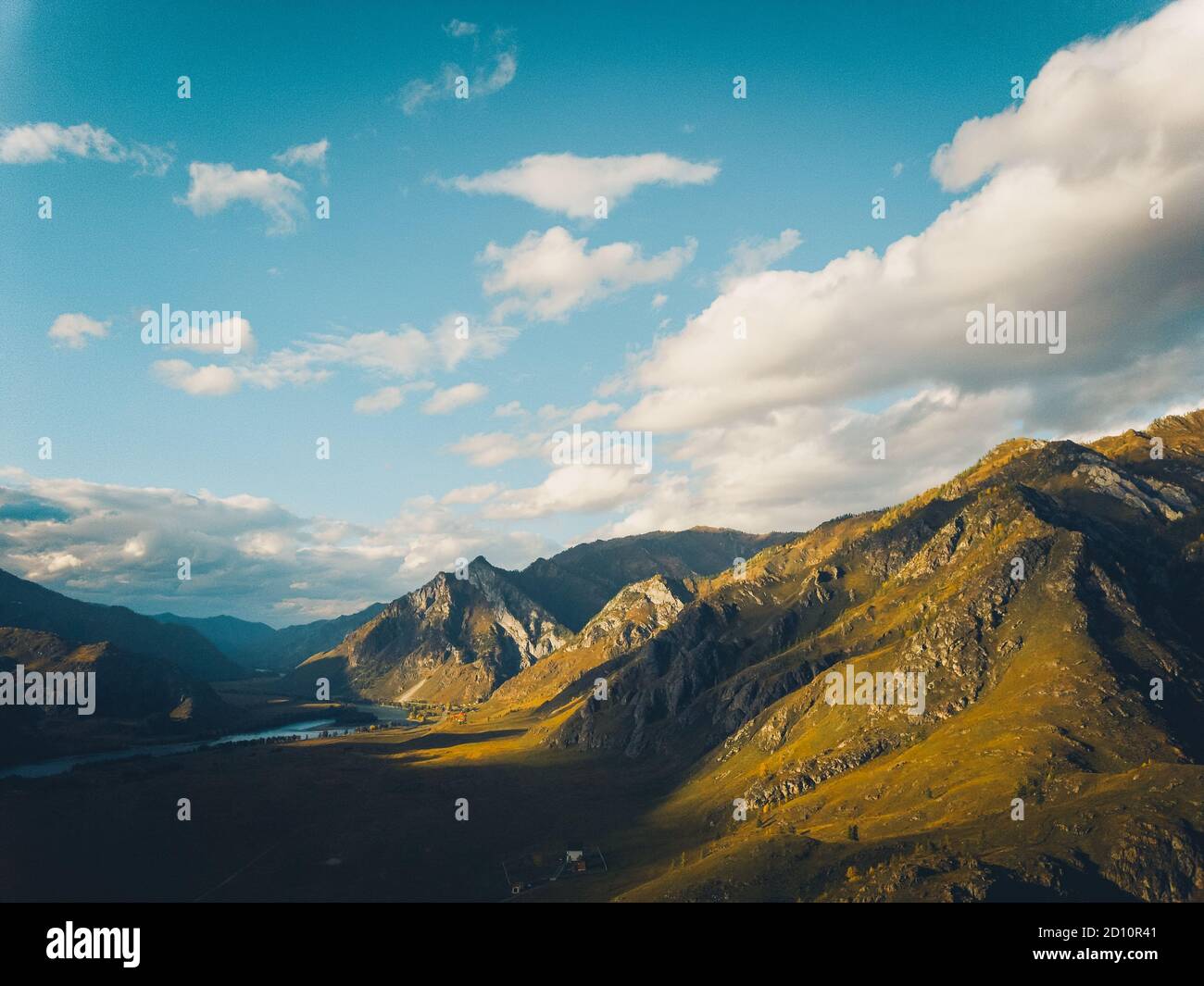 Aerial shot beautiful sun path hi-res stock photography and images - Alamy