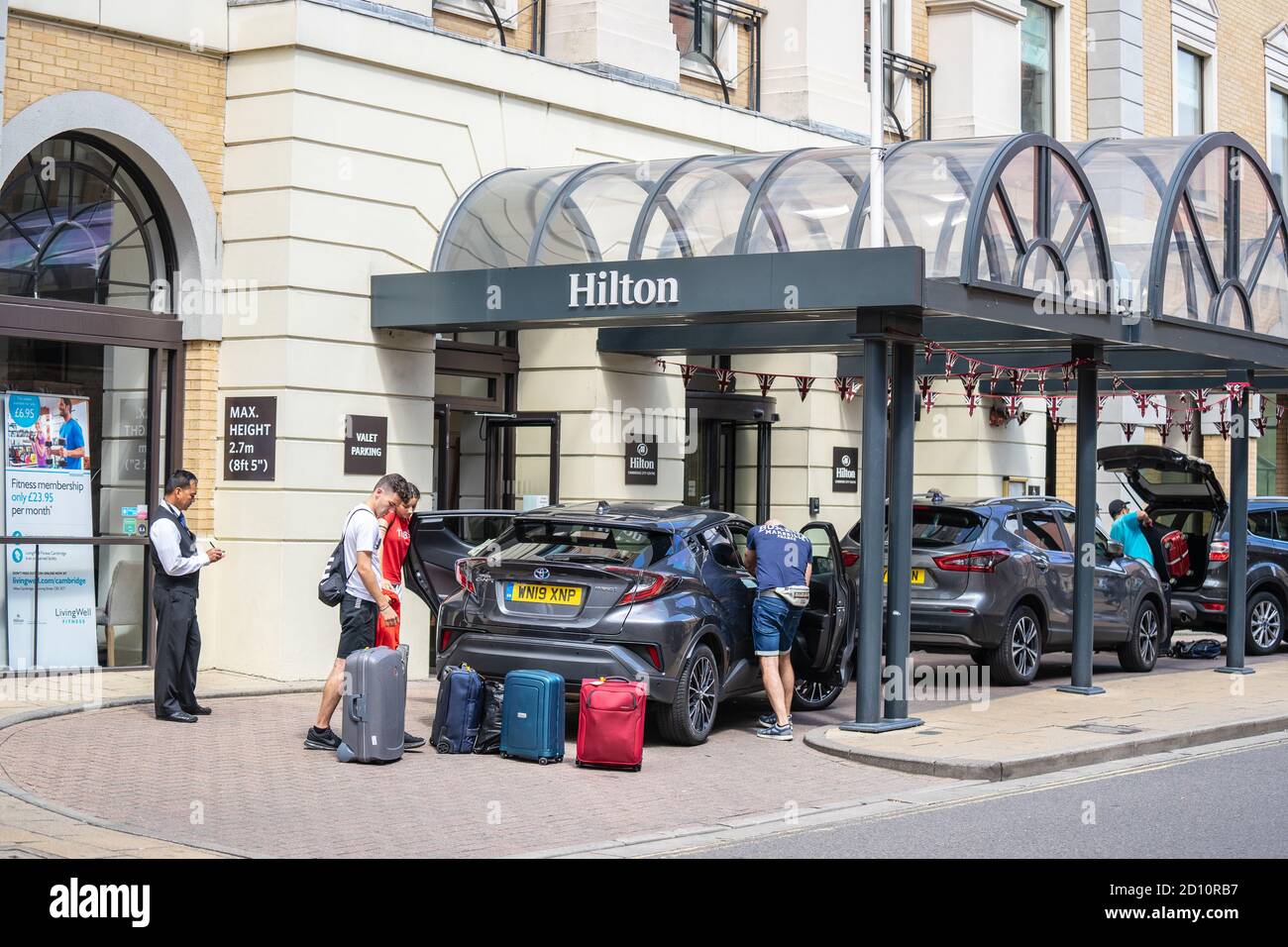 Cambridge, UK, August 1, 2019. Hilton Cambridge City Centre Stock Photo ...