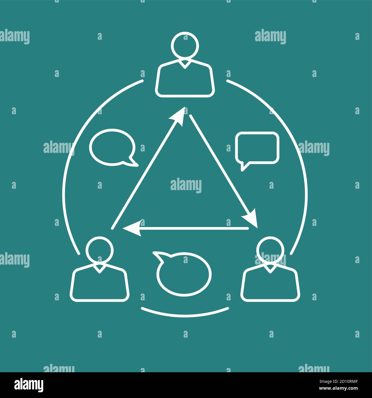Team talk logo hi-res stock photography and images - Alamy