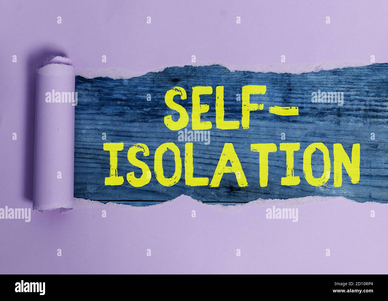 Writing note showing Self Isolation. Business concept for promoting ...