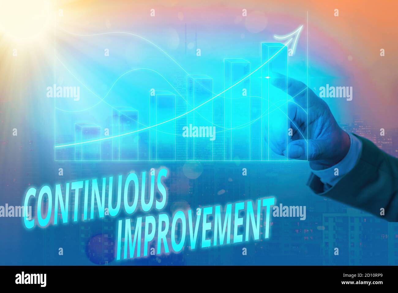 Writing note showing Continuous Improvement. Business concept for ...