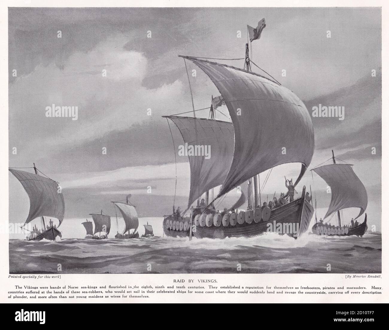 Viking ships with oars and sails hi-res stock photography and images ...