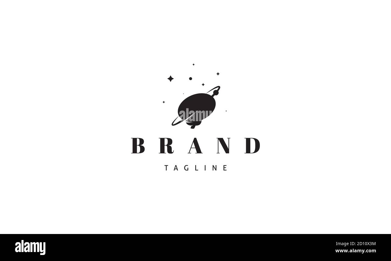 Vector logo on which an abstract image of the brain in the form of a ...