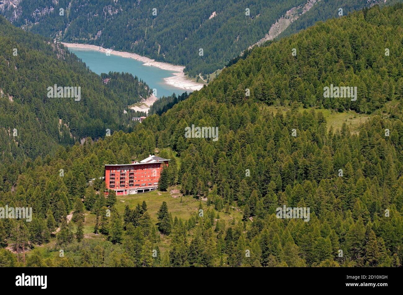 Old Hotel Paradiso and Gioveretto Lake in Martell Valley (Martelltal ...