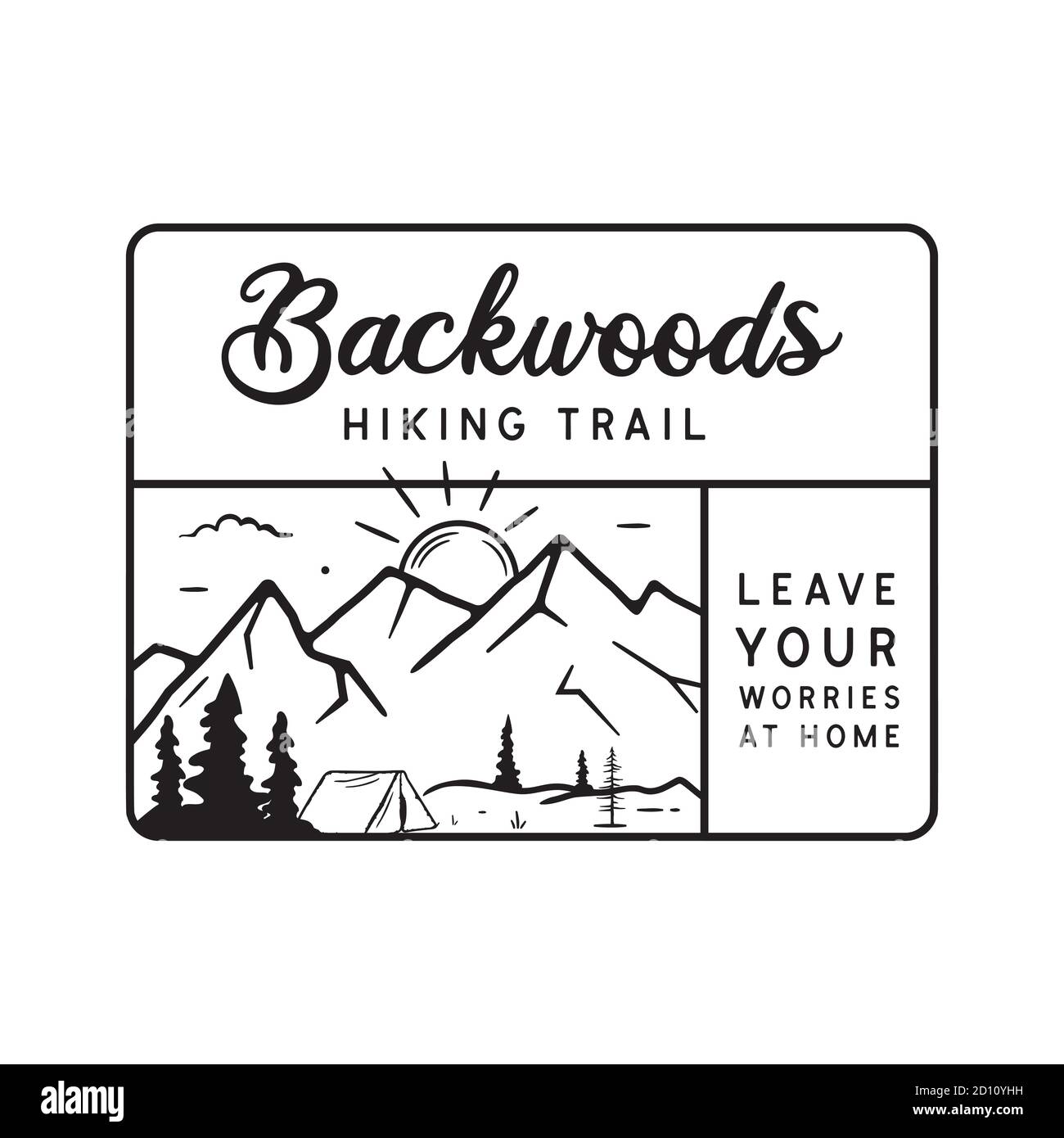 Backwoods camping Stock Vector Images - Alamy