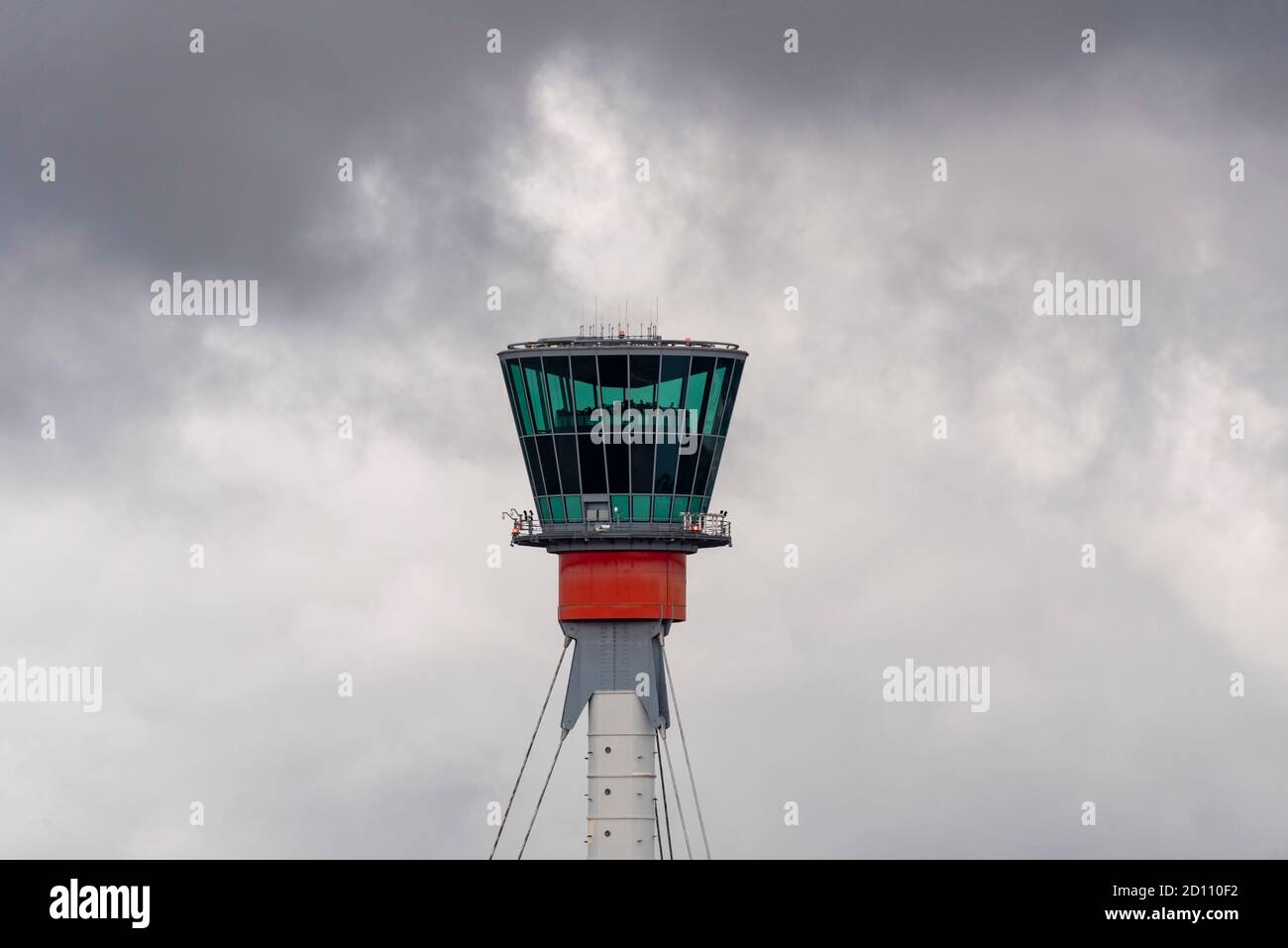 Air Traffic Control Tower, ATC, at London Heathrow Airport, UK, in ...