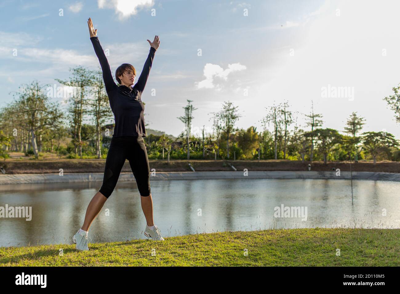 Person in the warm sun hi-res stock photography and images - Alamy