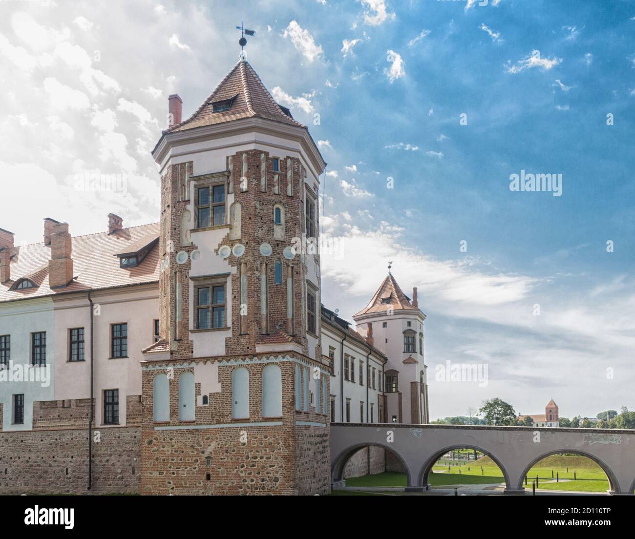 Ancient restored castle in the Mir city. Belarus Stock Photo - Alamy