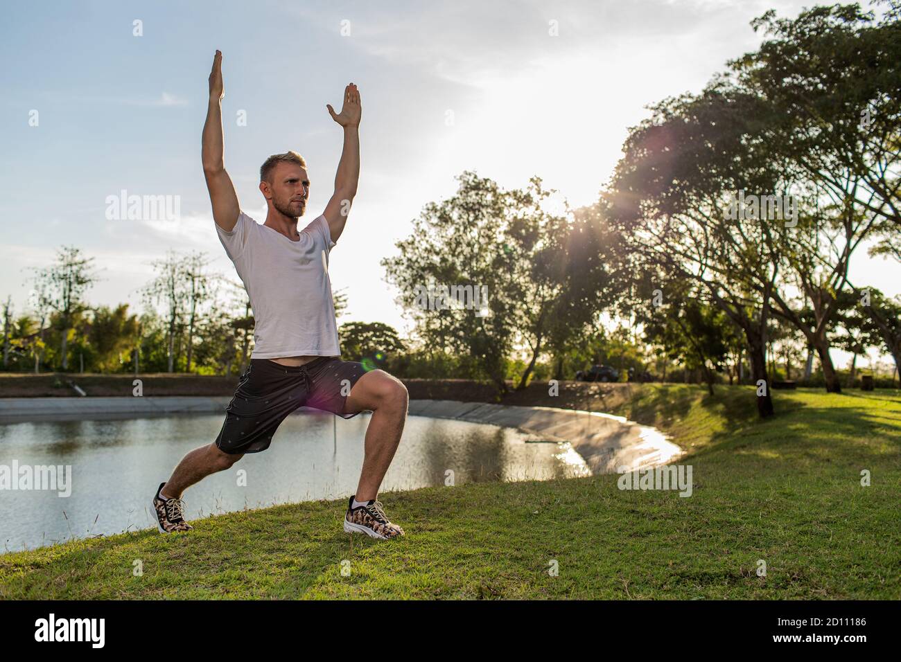 Warm up man hi-res stock photography and images - Alamy