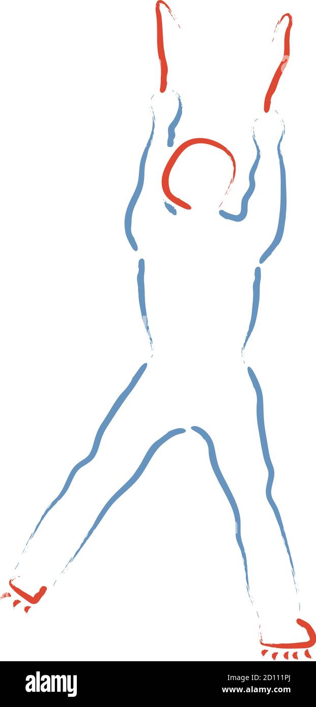 Ice climbing, climber stylized vector illustration Stock Vector Image ...