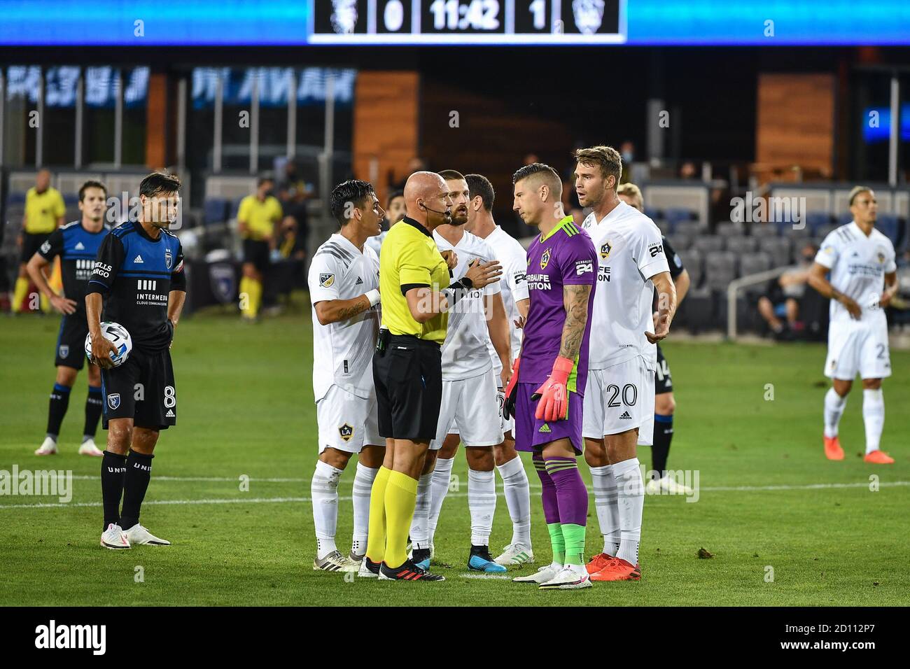 San Jose, California, USA. 3rd Oct, 2020. Los Angeles Galaxy goalkeeper ...