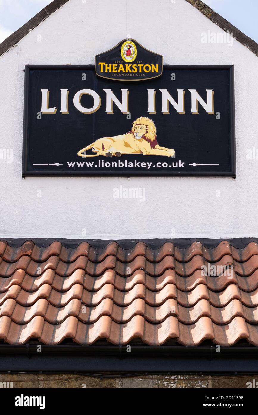 The Lion Inn located at the highest point of the North York Moors ...