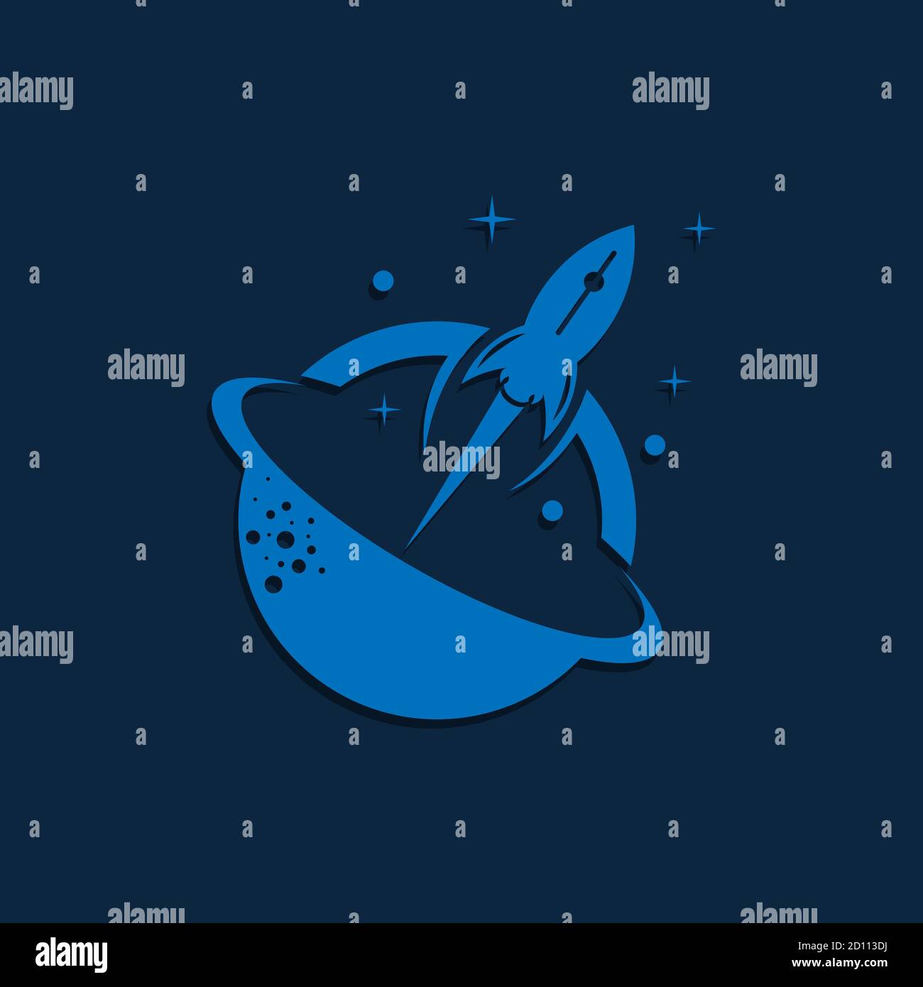 rocket advance technology launching vector logo design Stock Vector ...