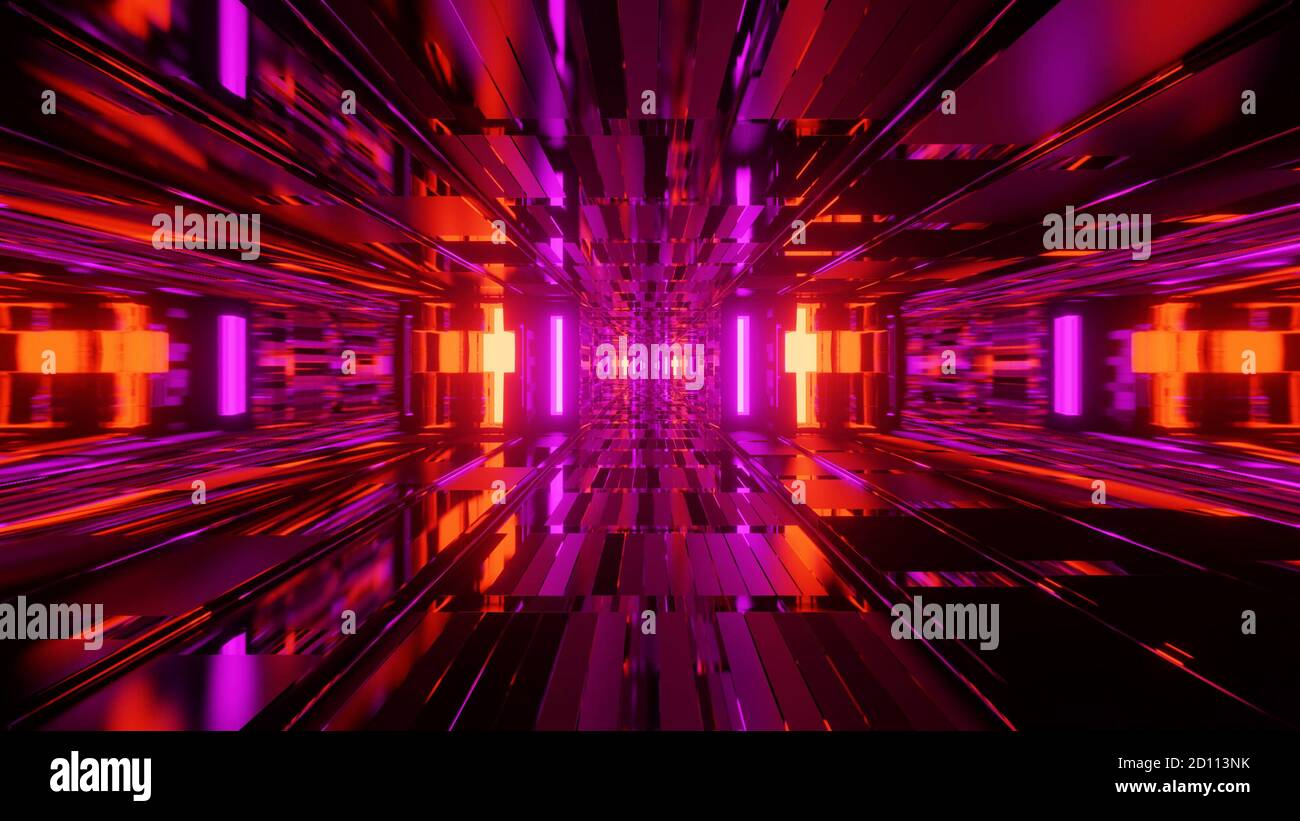 Pink Fantasy Vortex to Different Dimension 4k uhd 3d illustration ...