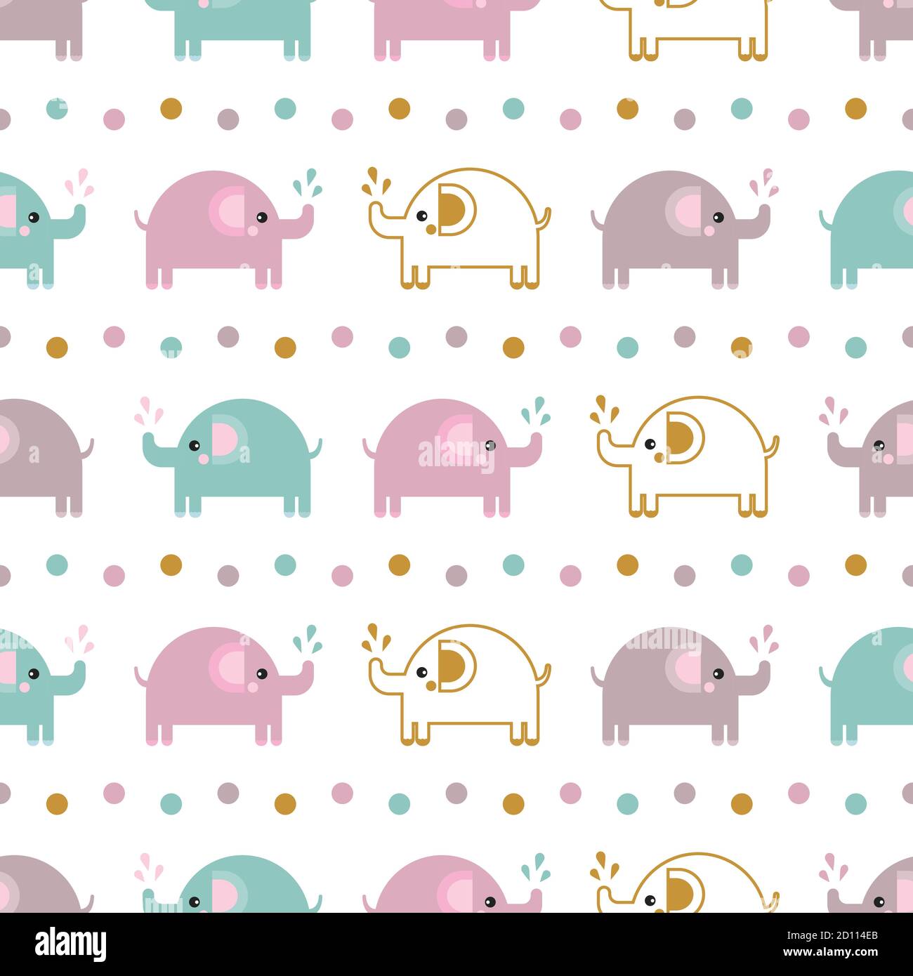 Pattern of beautiful elephants. Pattern Background with elephants ...