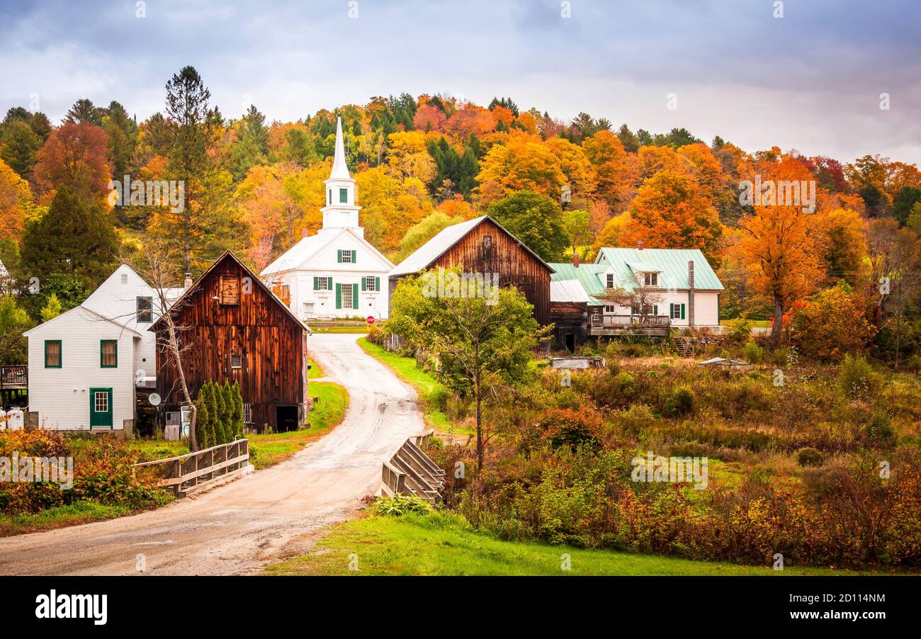 Village of waits river in vermont hi-res stock photography and images ...