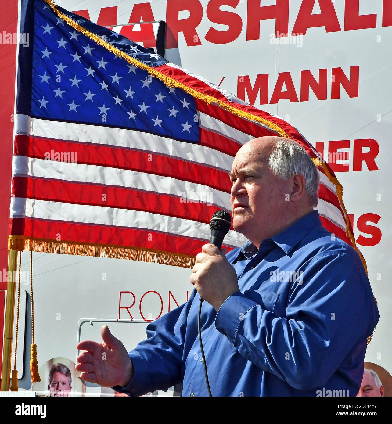 El Dorado, Kansas, USA. 3rd Oct, 2020. Congressman Ron Estes (R-KS) who ...