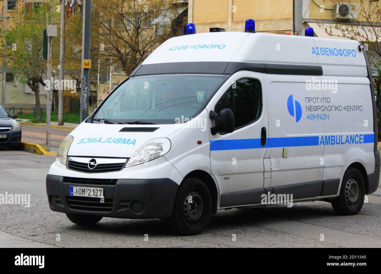 Greek hospital ambulance hi-res stock photography and images - Alamy