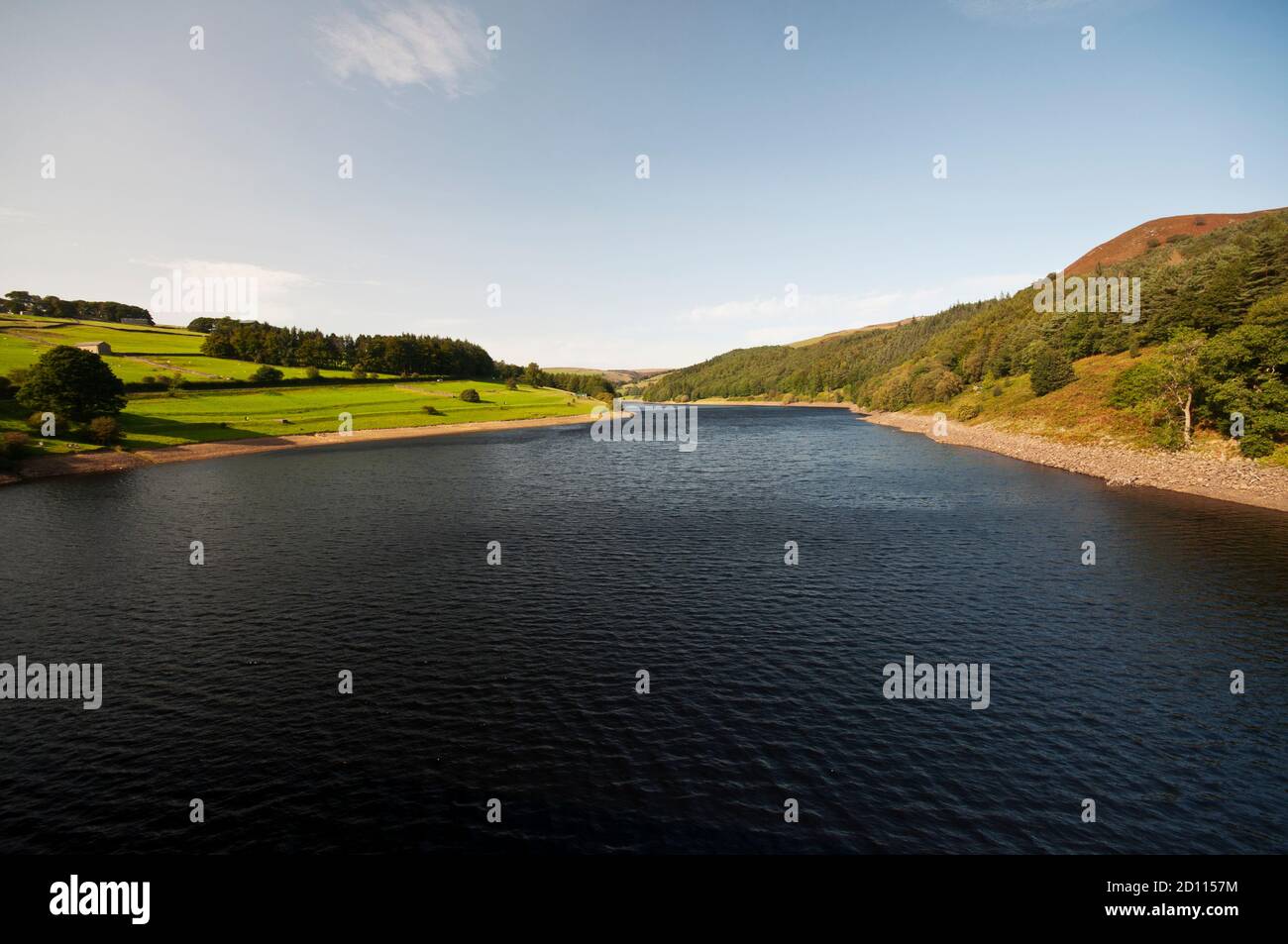 Ladybower Reservoir in late summer/early Autumn in the Peak District ...