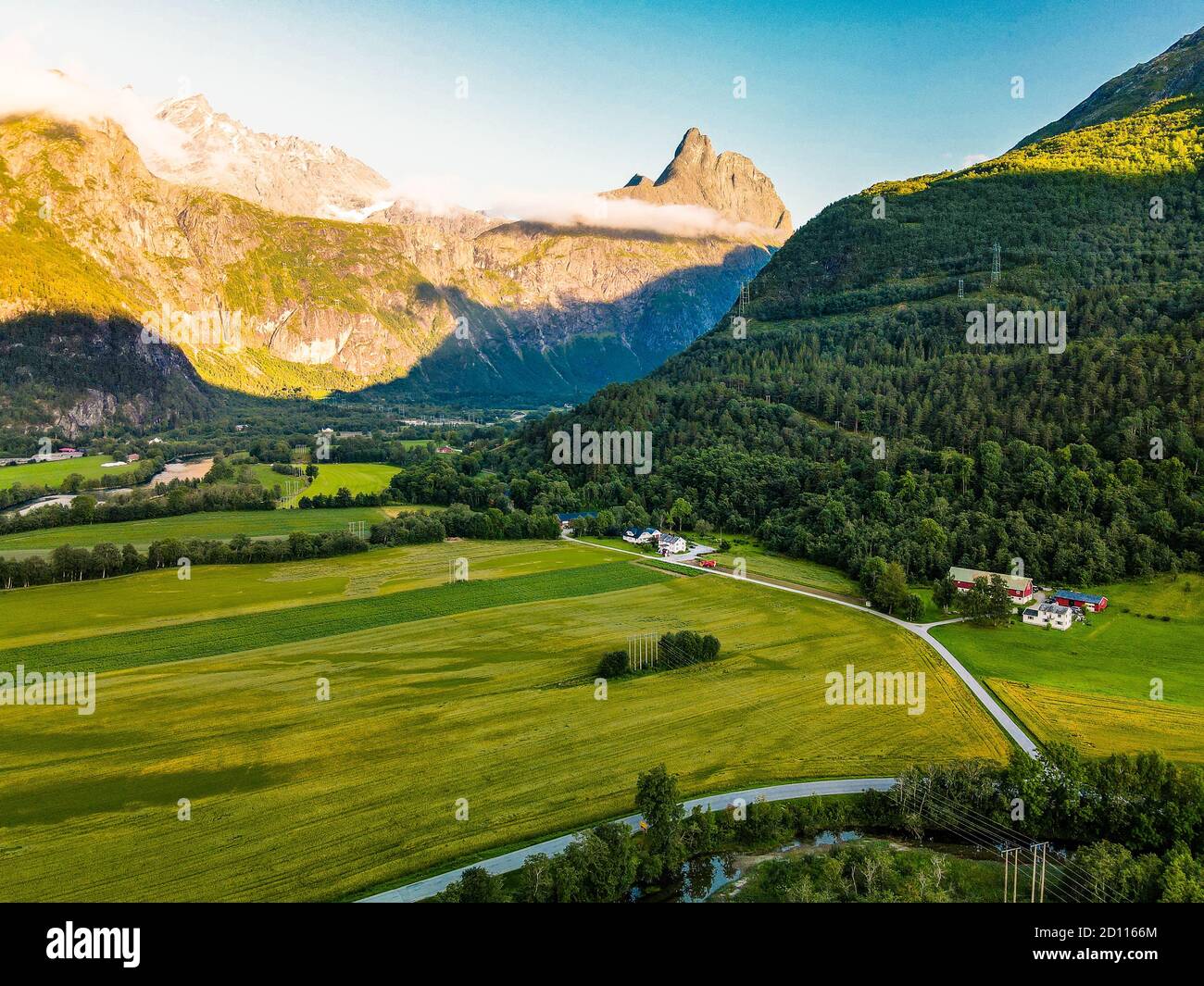 Rauma river valley near Soggebru camping, Norway Stock Photo - Alamy