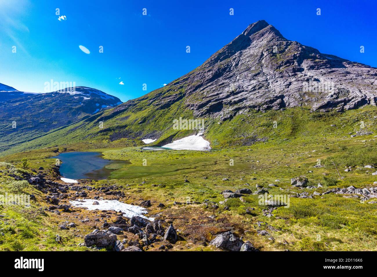 Trollstigen or Trolls Path is a serpentine mountain road in Rauma ...