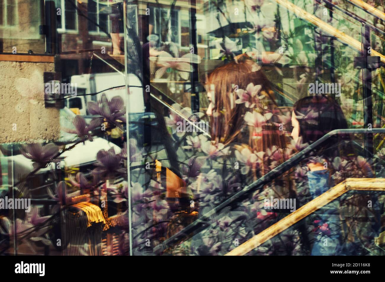 Reflections in the store window Stock Photo - Alamy