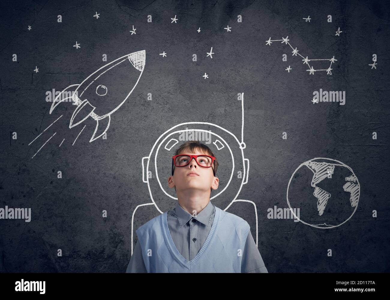 Childhood Dreams of future Stock Photo - Alamy