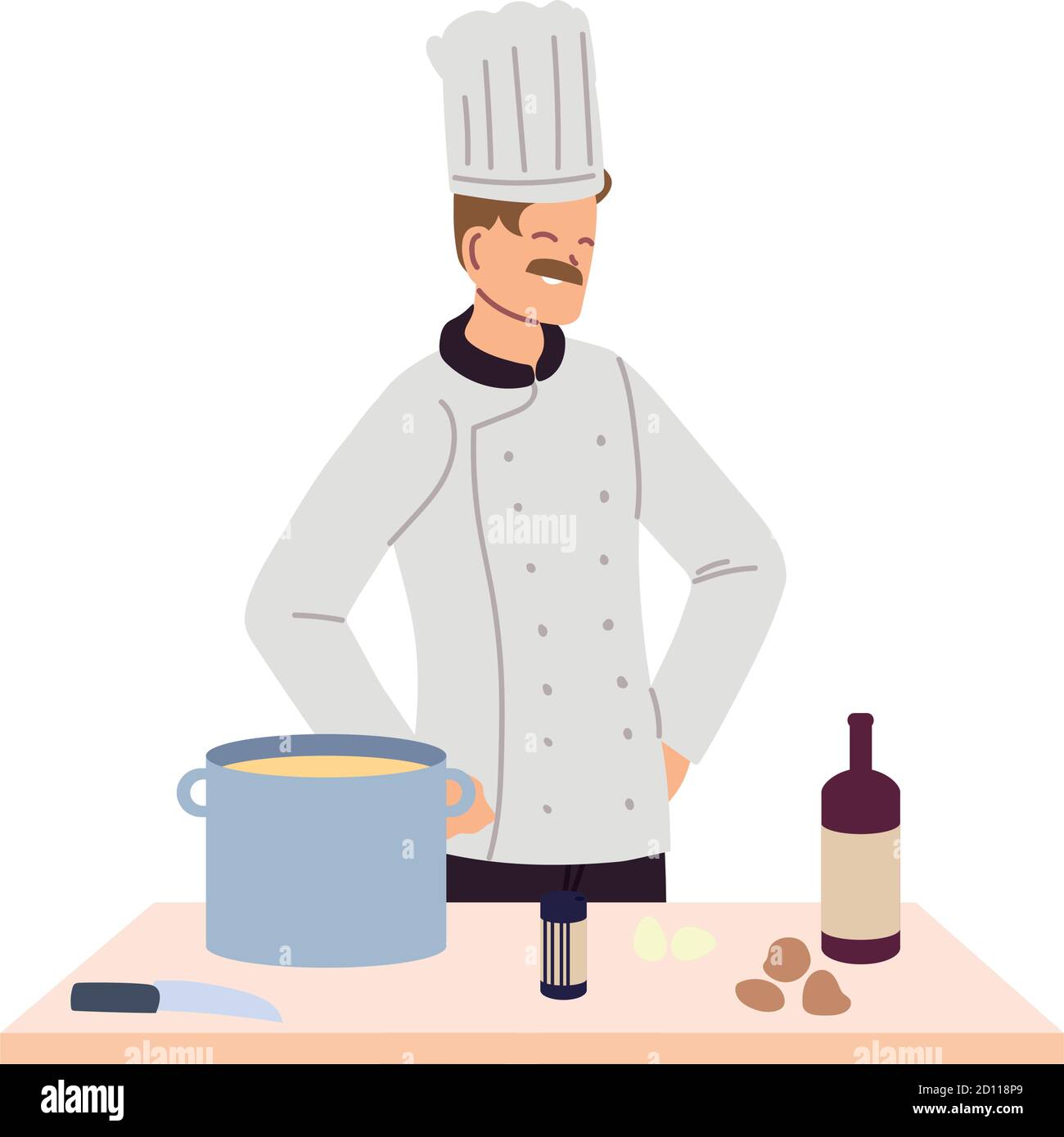 Portrait male staff team working Stock Vector Images - Alamy