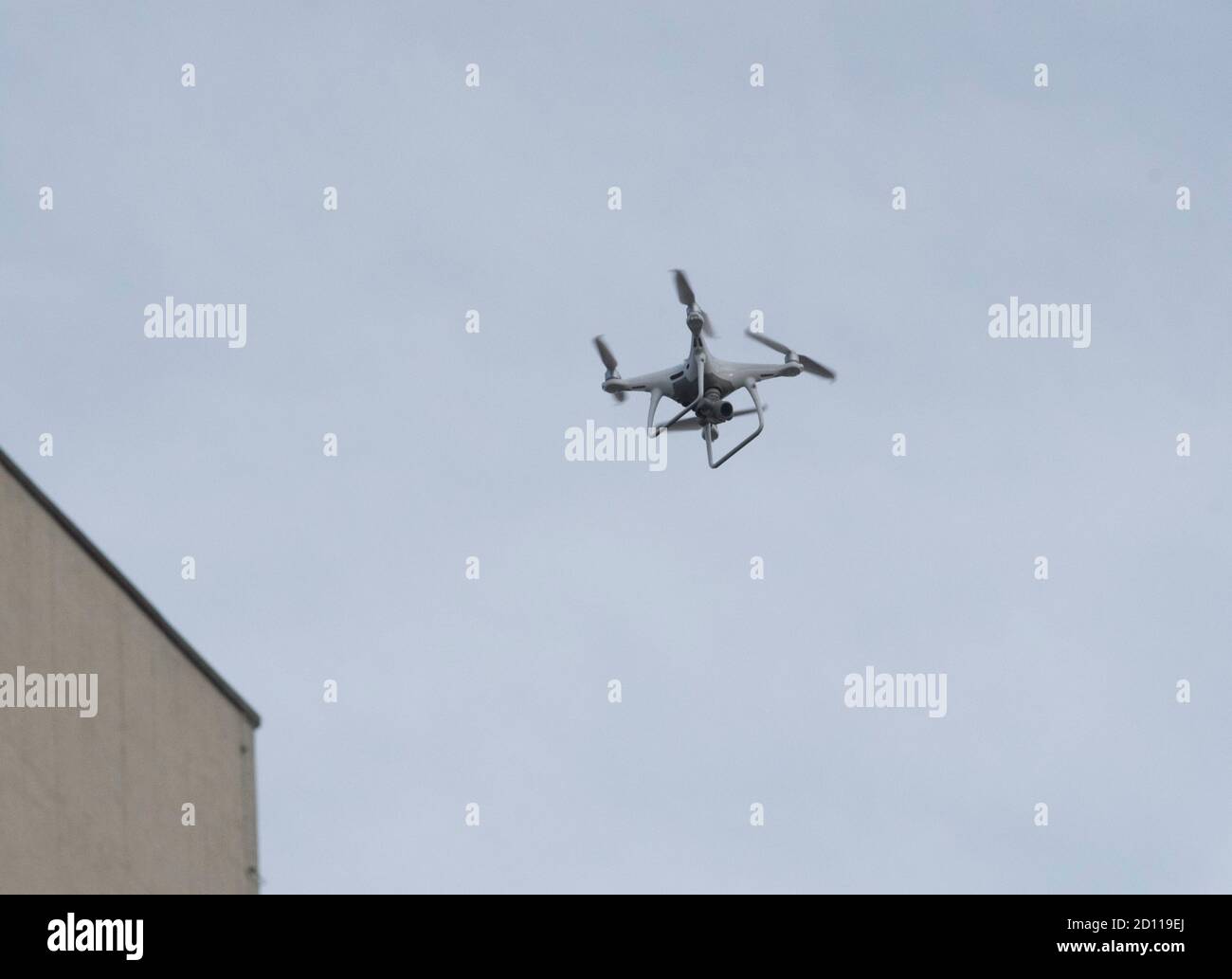 drone or unmanned aerial vehicle (UAV), small flying object in aviaton ...