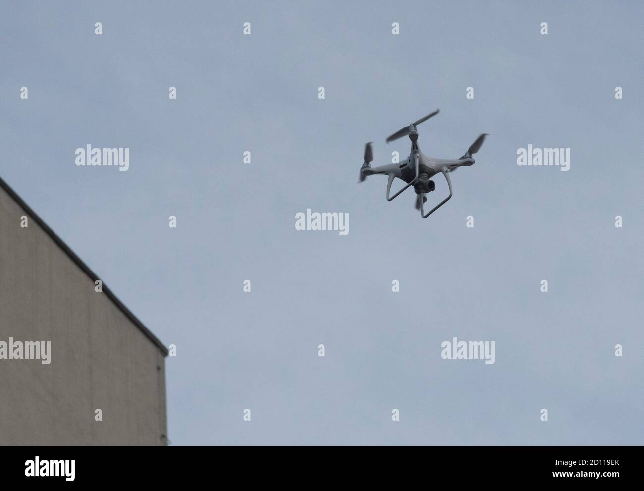 drone or unmanned aerial vehicle (UAV), small flying object in aviaton ...