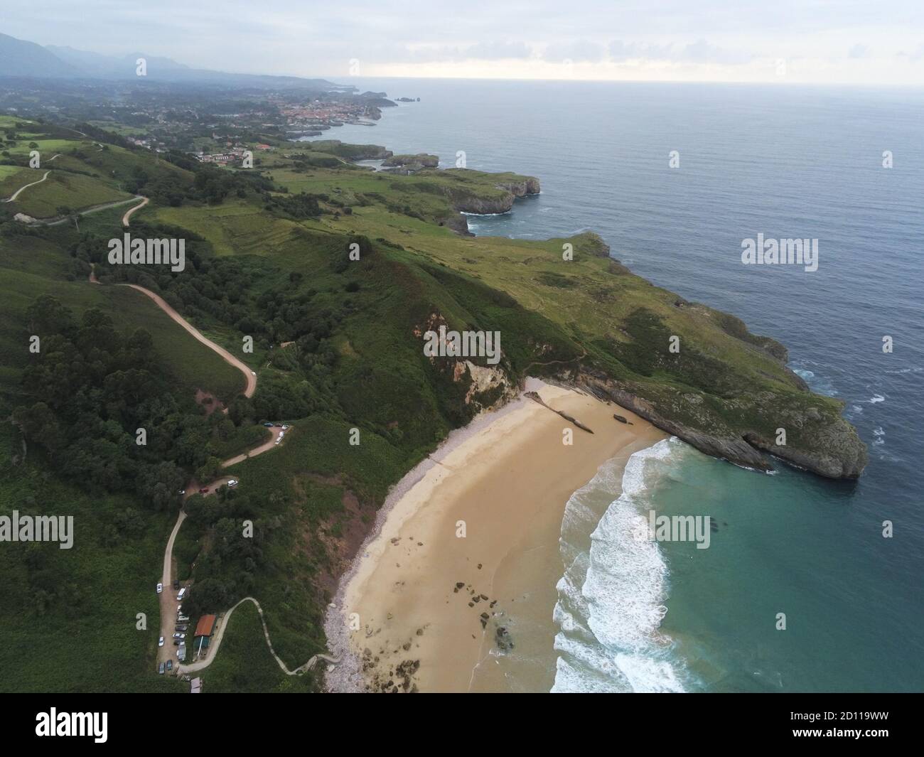 Aerial view cliffs cantabrico hi-res stock photography and images - Alamy